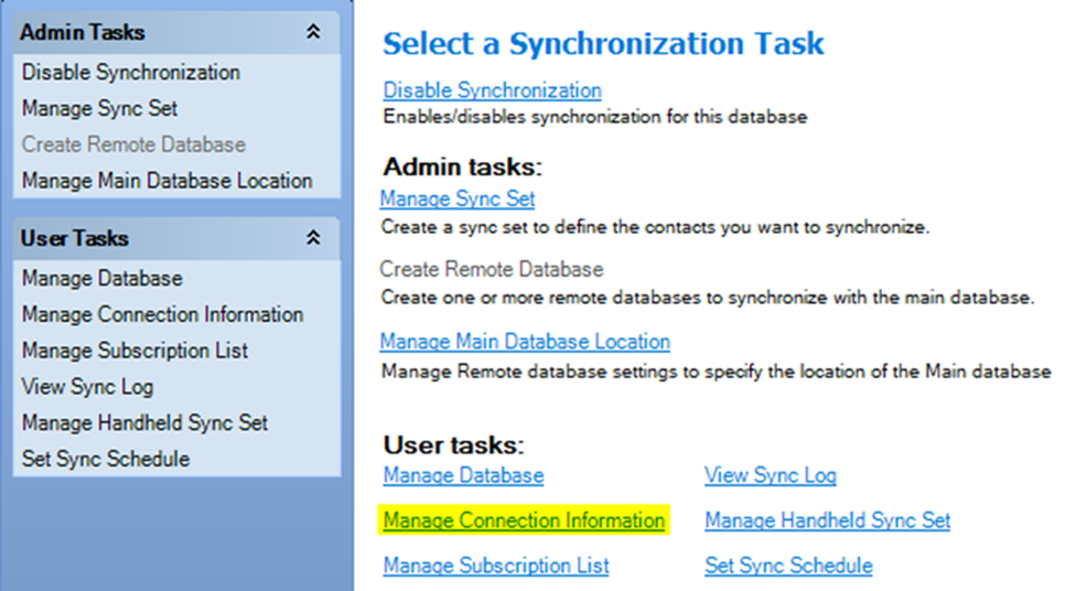 How To Change Sync Server Settings Within ACT! v24 (Bravo - post ...