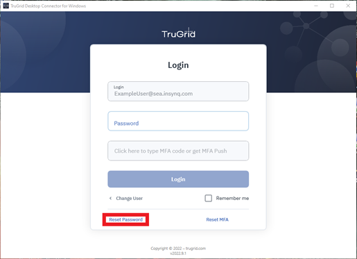 TruGrid Password Reset – Summit Hosting